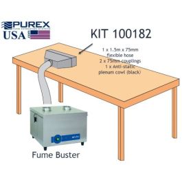 Purex 100182, Plenum Cowl (Anti Static) - With 75mm Kit for FumeBuster ...
